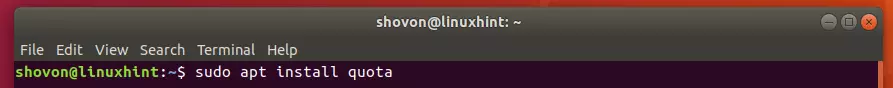 Ubuntu-da Kvotadan necə istifadə etmək olar 13057_2