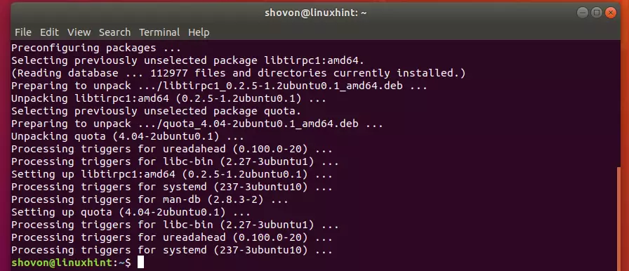 Cara menggunakan Kuota pada Ubuntu 13057_4