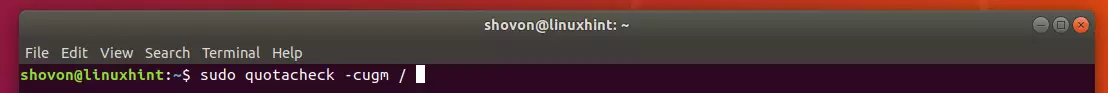 Yadda ake amfani da Quota akan Ubuntu 13057_8