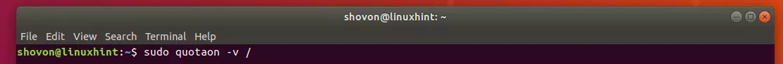 Ubuntu에서 할당량을 사용하는 방법 13057_9