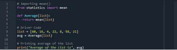 Wastani wa Orodha ya Python 13068_3