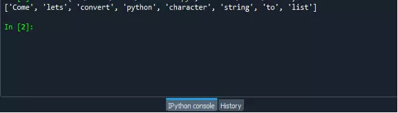 Python տողը Նիշերի ցանկից 13074_2