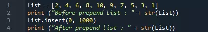 Python Prepend List 13077_1