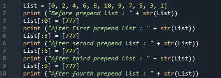 قائمة Python Prepend 13077_7