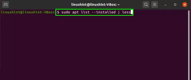 Paano Maglista ng Mga Naka-install na Package sa Ubuntu 13087_3