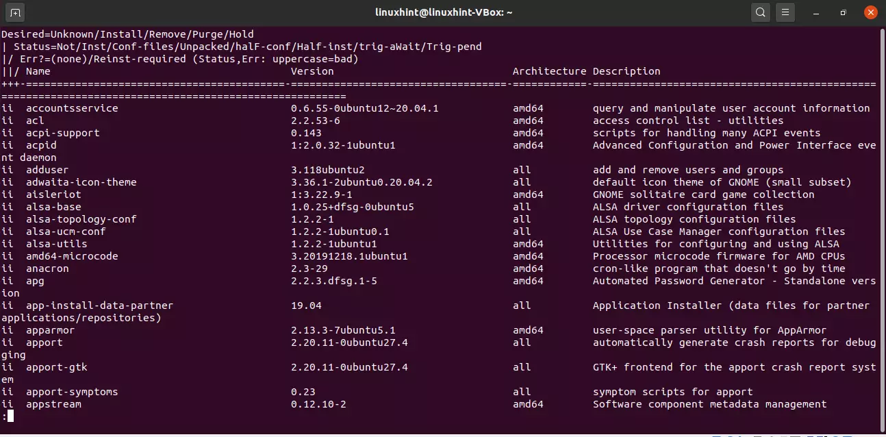 Paano Maglista ng Mga Naka-install na Package sa Ubuntu 13087_8