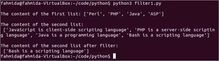 Python에서 문자열 목록을 필터링하는 방법 13098_1