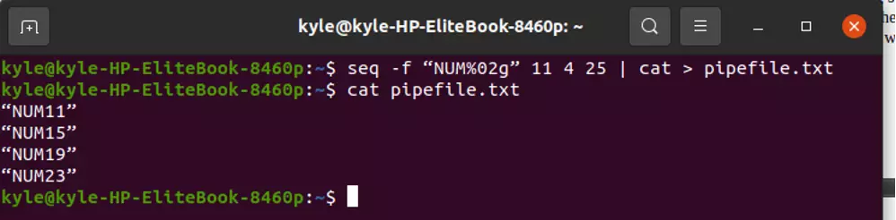 Komanda Seq Linux me shembuj 130_15