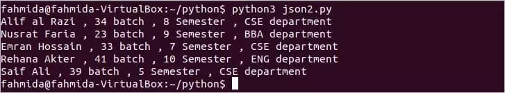 په Python کې JSON څنګه تجزیه او پروسس کول 13102_2