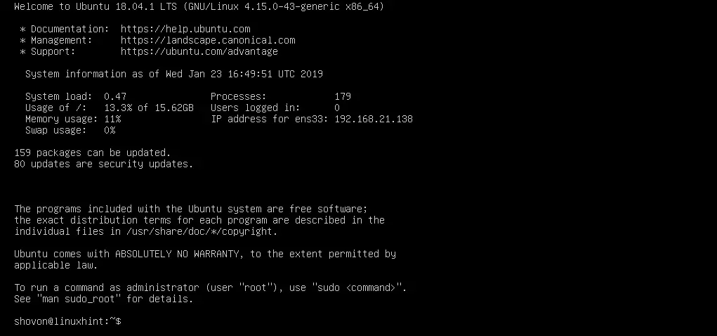 Как да инсталирате Ubuntu Server 18.04 LTS 13116_25