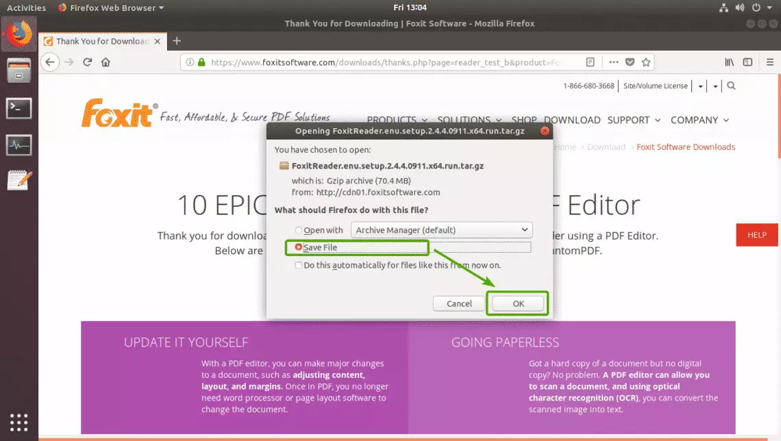 Paano Mag-install ng Foxit Reader sa Ubuntu 13118_3