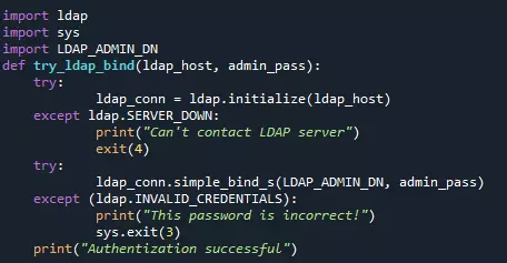 Halimbawa ng Python LDAP