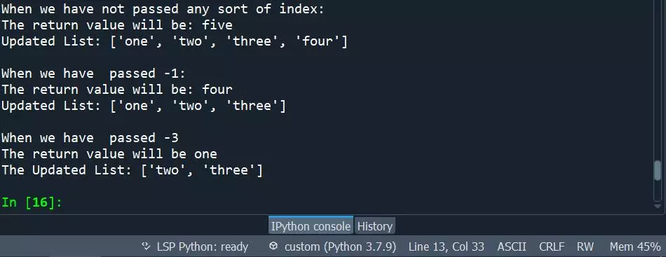 Danh sách Python Pop 13136_4