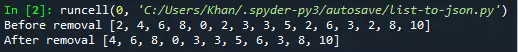 Python Listeden tüm Örnekleri Kaldır 13144_4