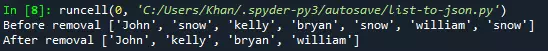 Python Ewechzehuelen all Instanzen aus der Lëscht 13144_6