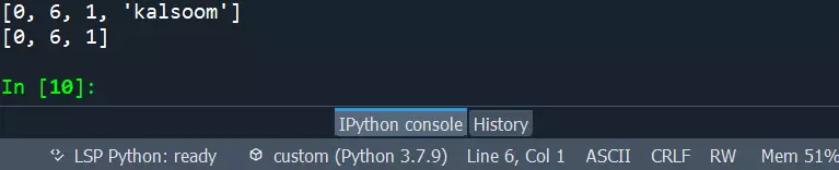 Python-ի մաքրման ցուցակը 13150_6