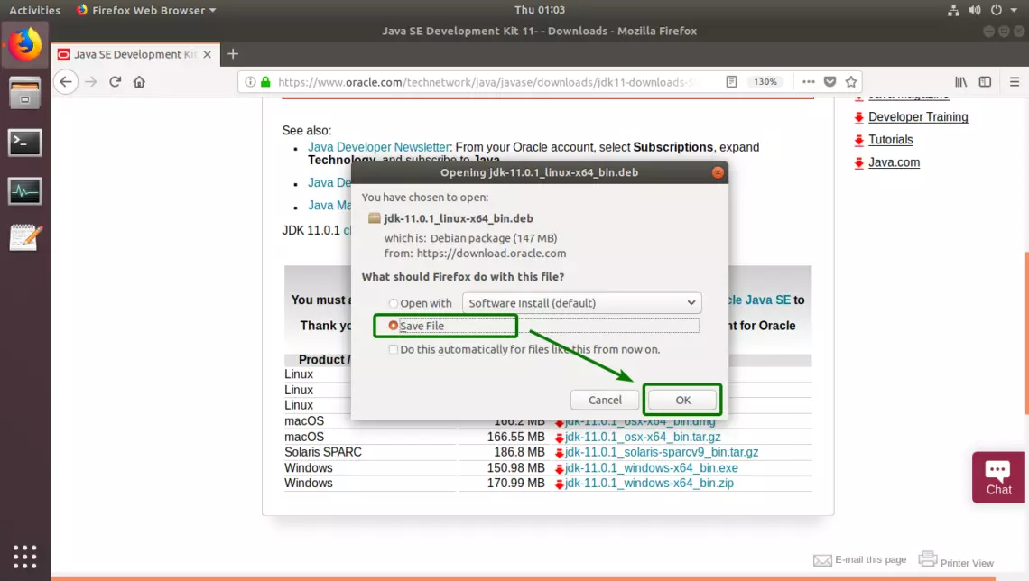 Oracle JDK 11 -ро дар Ubuntu насб кунед 13176_5