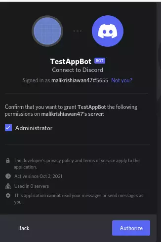 Python Discord ბოტის მაგალითი 13183_10