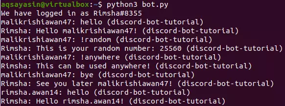 Python Discord ბოტის მაგალითი 13183_23