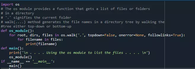 Python Os.walk Օրինակ