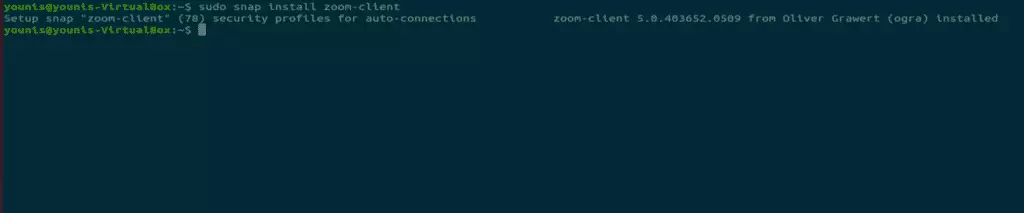 როგორ დააინსტალიროთ ZOOM Ubuntu 20.04 Focal Fossa-ზე 13201_4