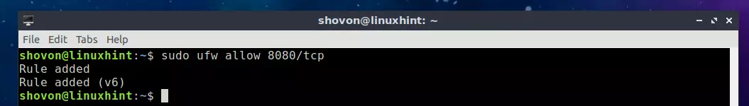 Ubuntu tillad port gennem firewall 13215_15