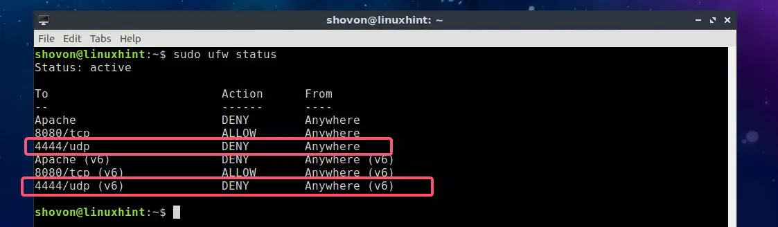 Ubuntu tillad port gennem firewall 13215_18