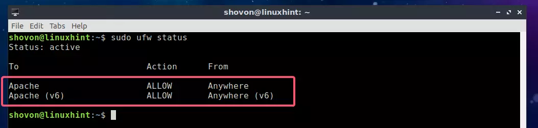 Ubuntu tillad port gennem firewall 13215_9