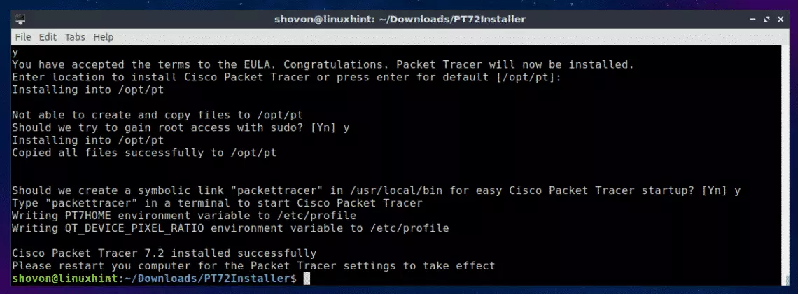 Ynstallearje Packet Tracer op Ubuntu 18.04 LTS 13246_23