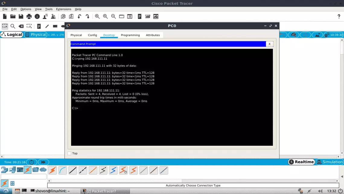 Ynstallearje Packet Tracer op Ubuntu 18.04 LTS 13246_52