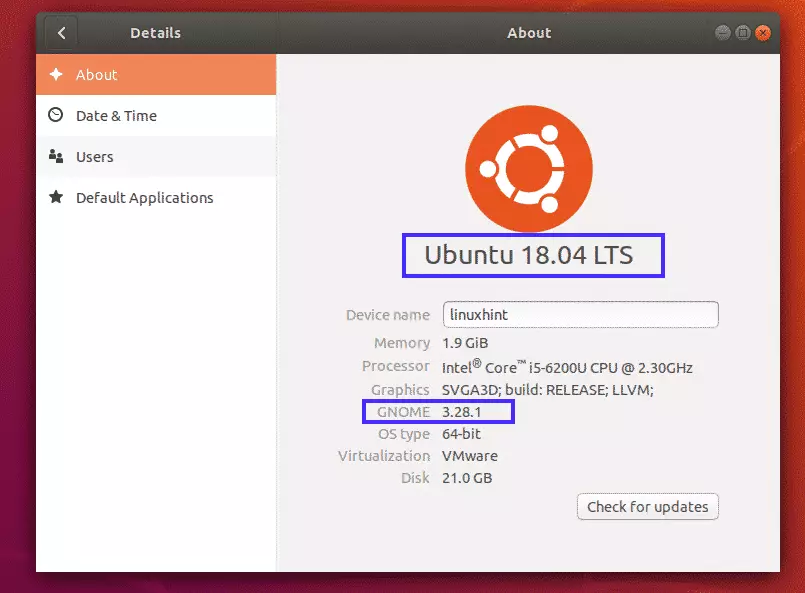 ອັບເກຣດ Ubuntu 18.04 LTS ເປັນ 18.10 13247_1
