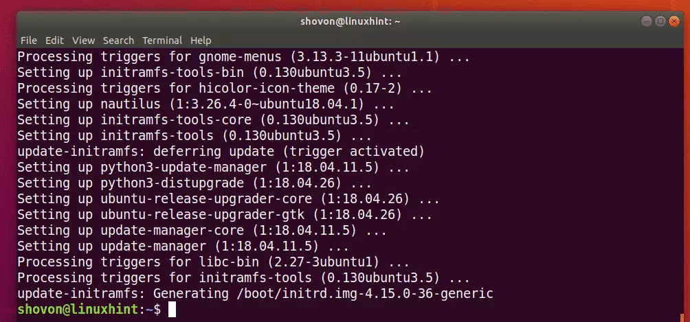 ອັບເກຣດ Ubuntu 18.04 LTS ເປັນ 18.10 13247_19
