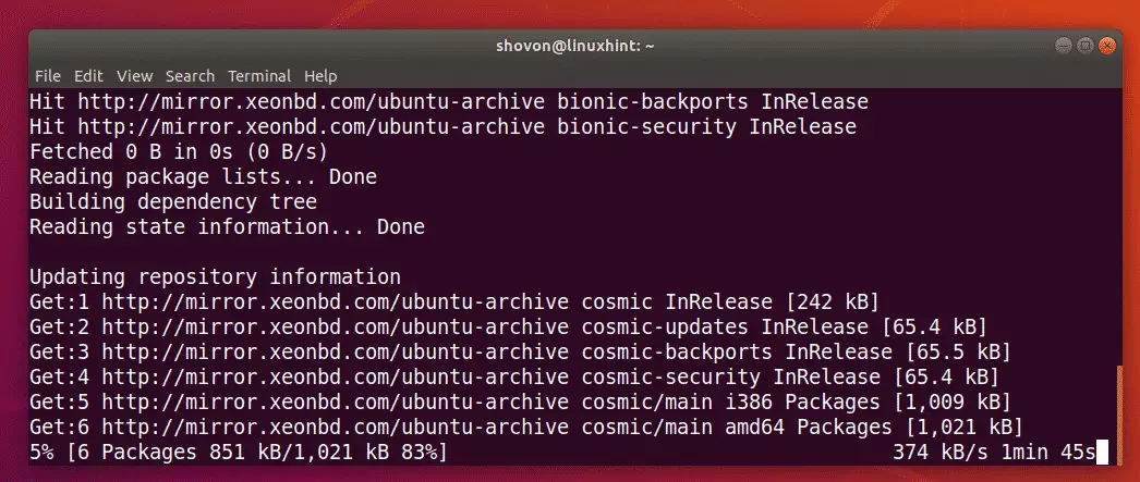 ອັບເກຣດ Ubuntu 18.04 LTS ເປັນ 18.10 13247_21