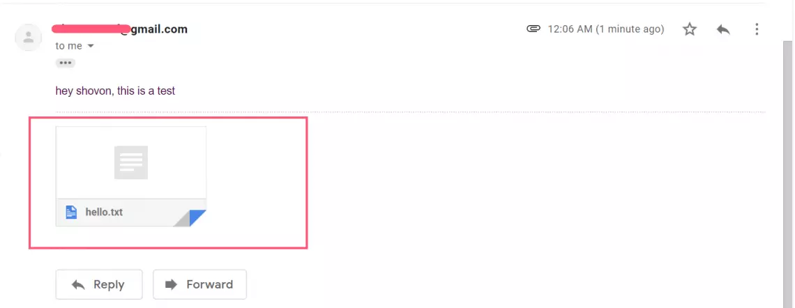 Node.js അറ്റാച്ച്മെന്റിനൊപ്പം ഇ-മെയിൽ അയയ്ക്കുക 13248_12