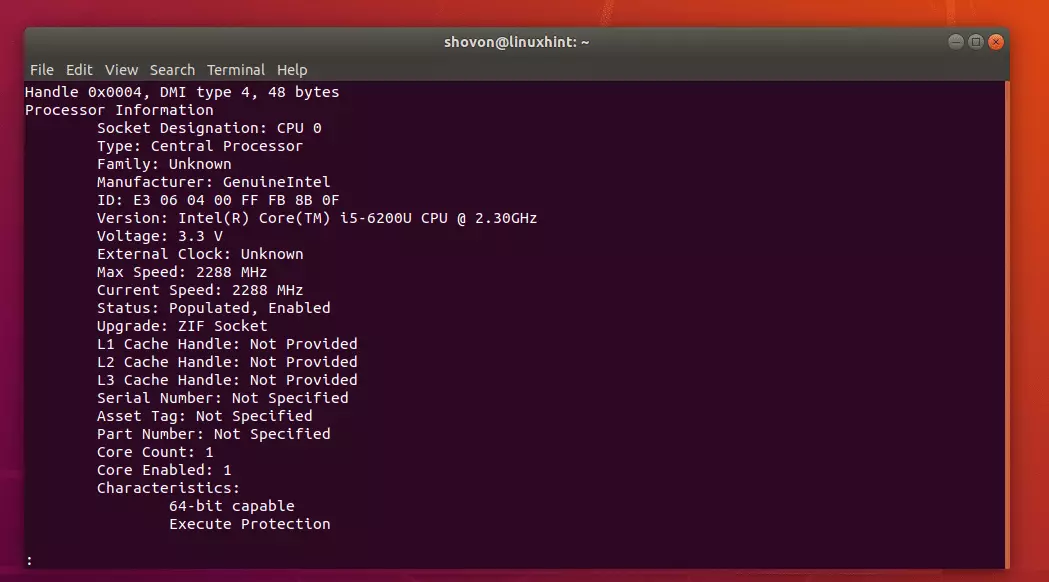 Duba Bayanin Hardware na Ubuntu 13250_2