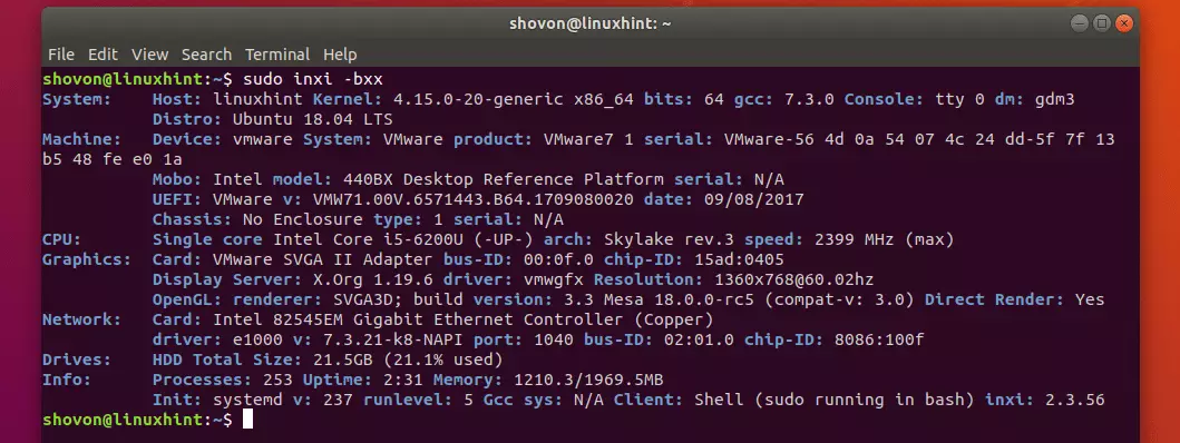 Duba Bayanin Hardware na Ubuntu 13250_26