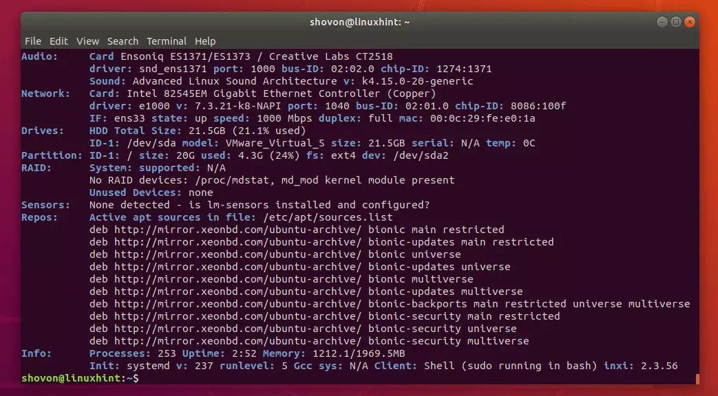 Agahdariya Hardware ya Ubuntu kontrol bikin 13250_28