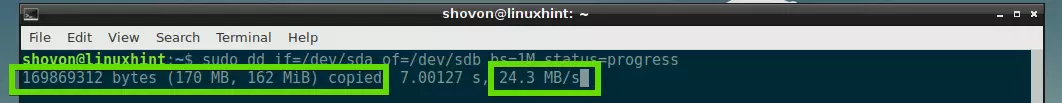 როგორ გამოვიყენოთ dd ბრძანება Linux-ში 13253_5