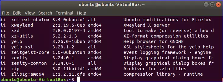 Намерете името на пакета на инсталирания пакет Ubuntu 13264_7