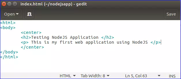 Տեղադրեք և սկսեք NodeJS-ի հետ Ubuntu-ում 13265_12