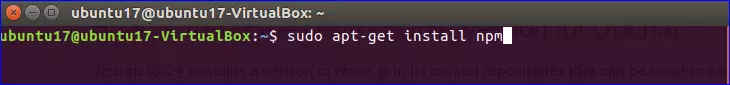Namestite in začnite uporabljati NodeJS na Ubuntu 13265_3