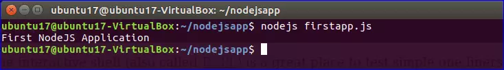 Տեղադրեք և սկսեք NodeJS-ի հետ Ubuntu-ում 13265_7