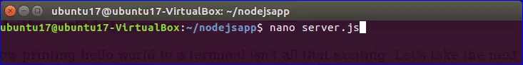 I-install at Pagsisimula sa NodeJS sa Ubuntu 13265_8