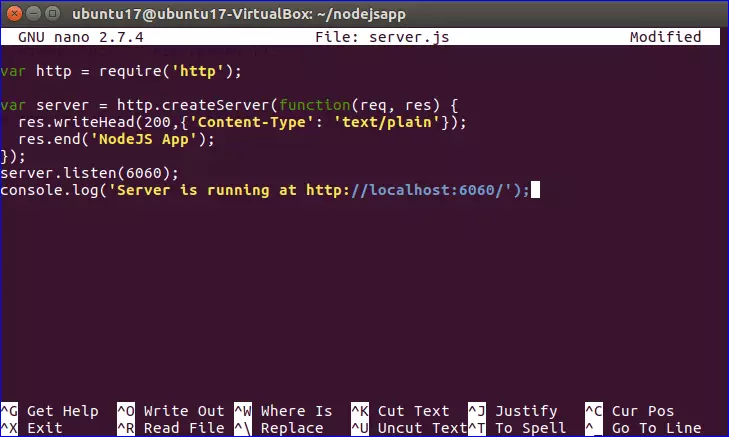 Ubuntu تي NodeJS سان انسٽال ڪريو ۽ شروع ڪريو 13265_9