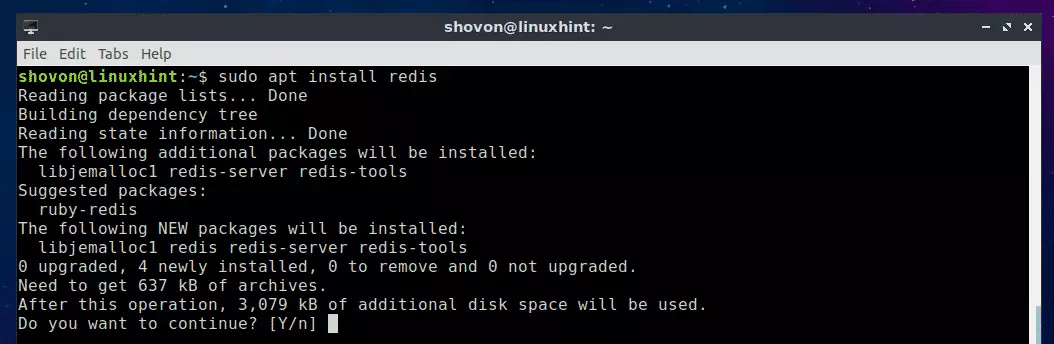 Installige Redis Ubuntu 18-sse 13294_3