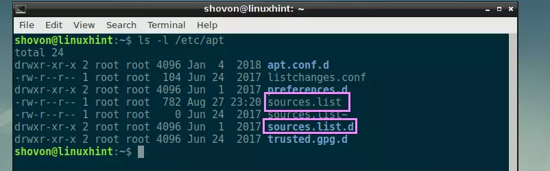 Têgihiştin û Bikaranîna sources.list ji bo Ubuntu