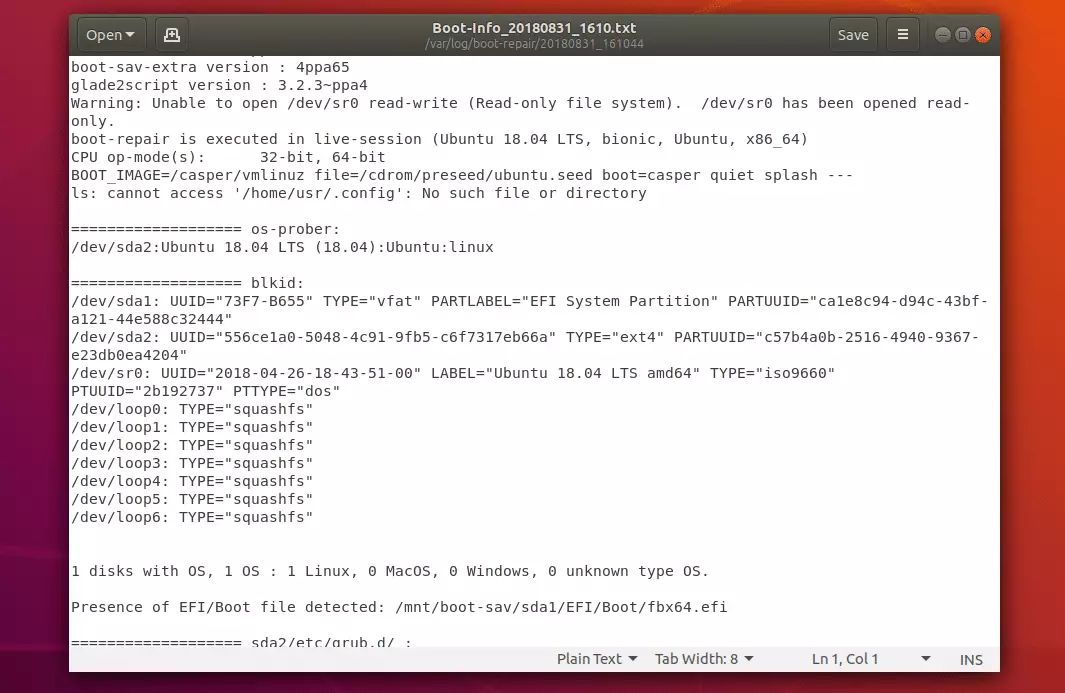 Dersa Tamîrkirina Boot Ubuntu 13296_16