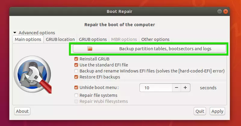 Dersa Tamîrkirina Boot Ubuntu 13296_19