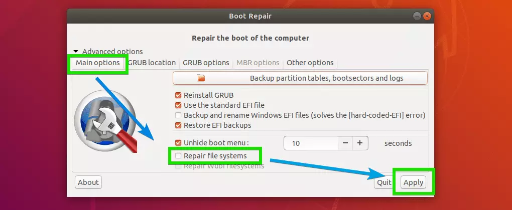 Dersa Tamîrkirina Boot Ubuntu 13296_24