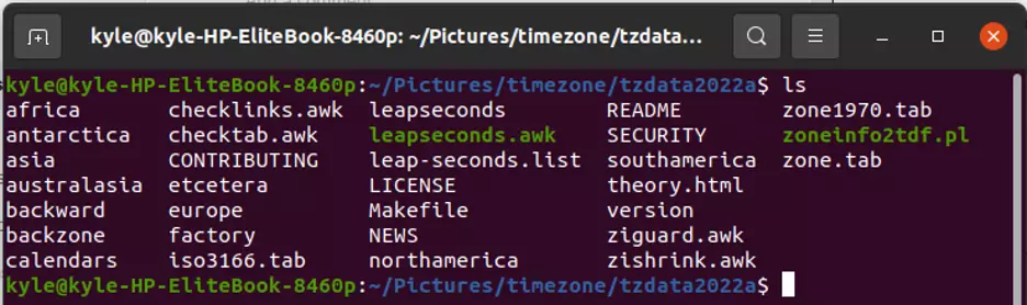 Използване на Zic Timezone Compiler в Linux 132_2